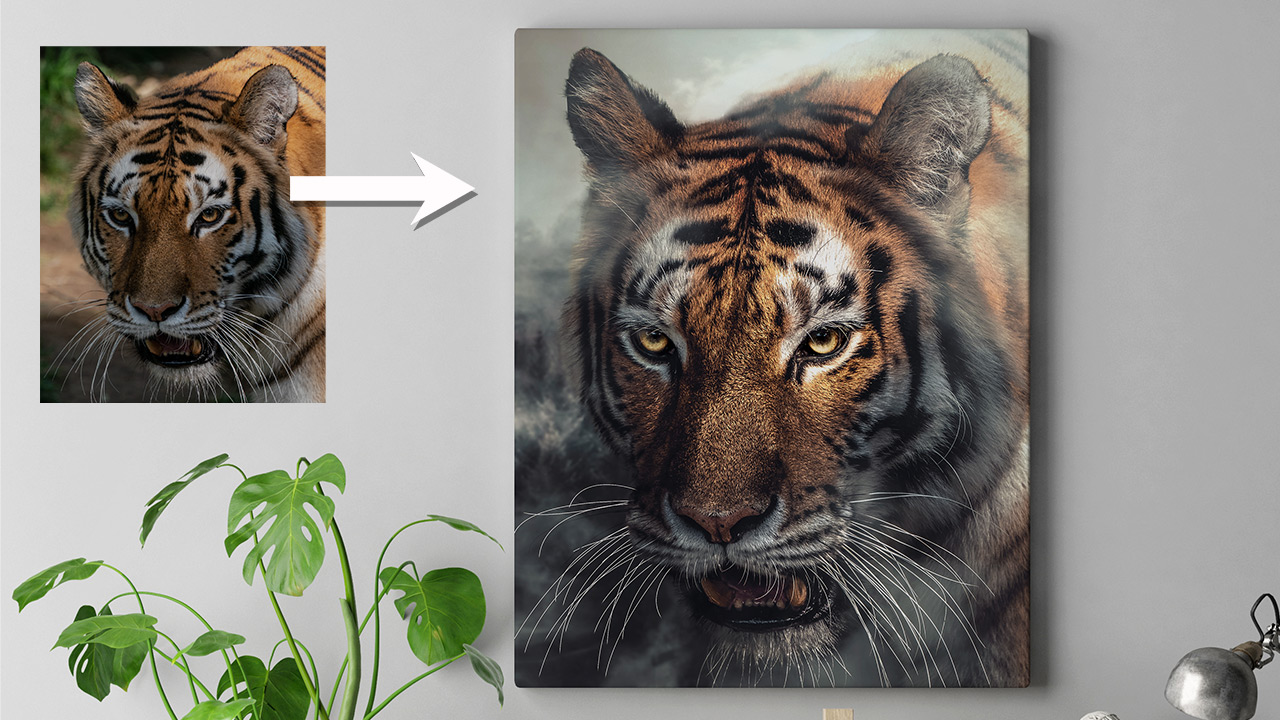 How To Turn Boring Photo Into Canvas Painting In Photoshop Zenzdesign